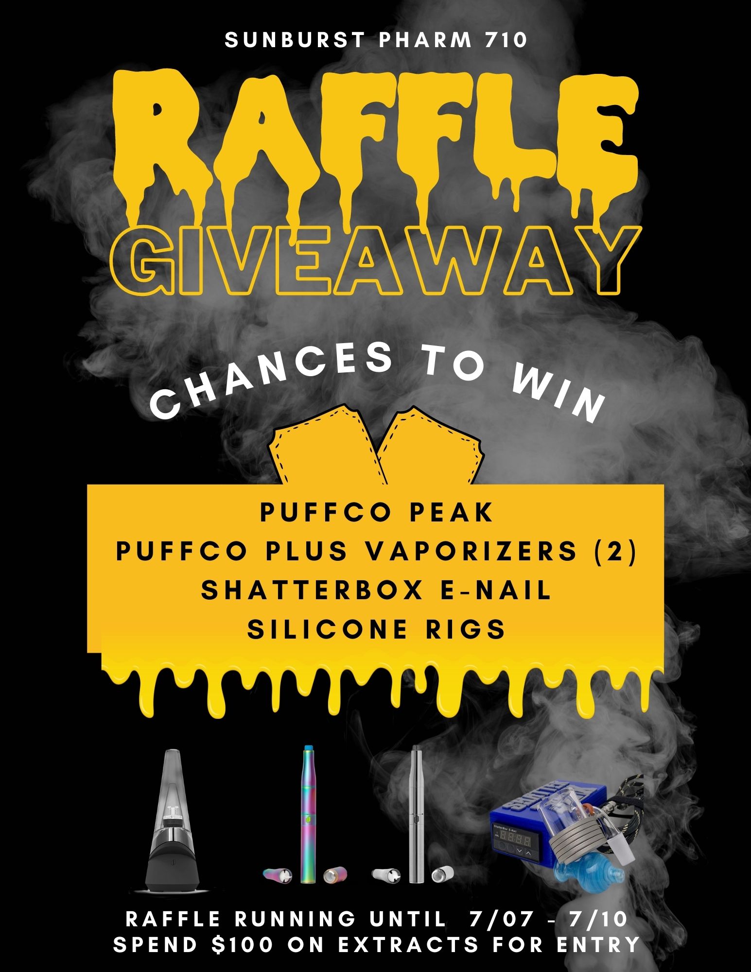 7/10 OIL DAY & RAFFLE! | Sunburst Pharm